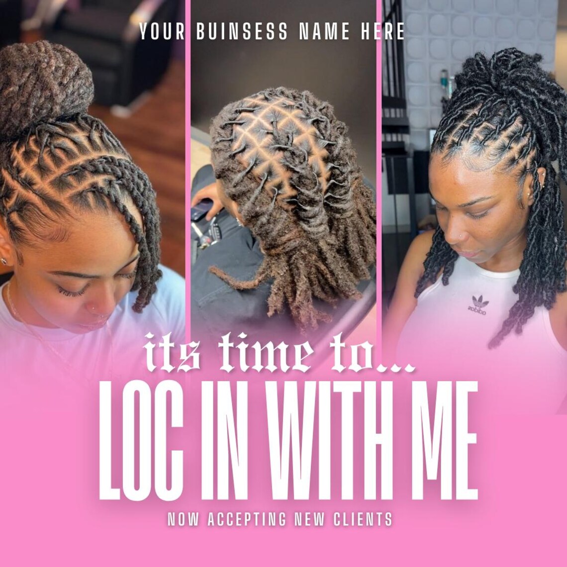 Editable DIY Loc Flyer Template, Instant Download, Customizable Hair ...