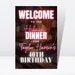 Printable Hibachi Invitation, Birthday Welcome Sign Japanese Restaurant ...