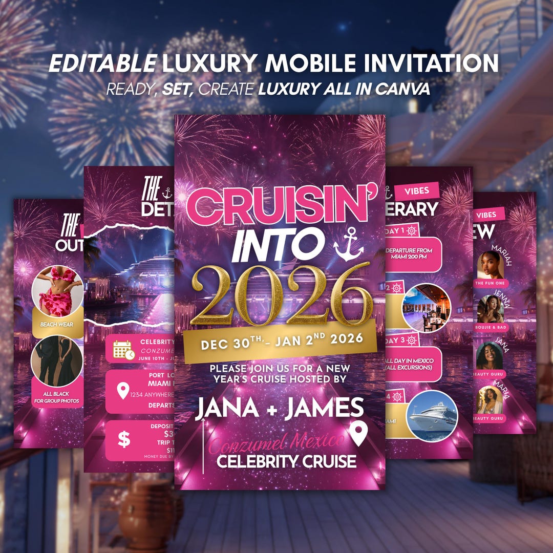 Cruisin Into 2026’ Itinerary, Gold New Year’s Eve Cruise Schedule ...