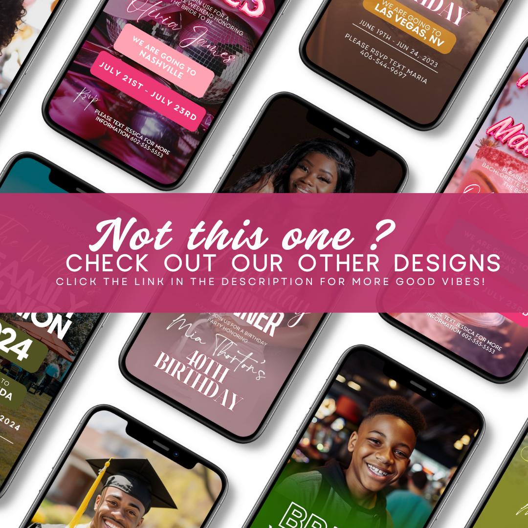 Pink 40th Birthday Magazine Invitation for Women, 40th Digital Glam ...