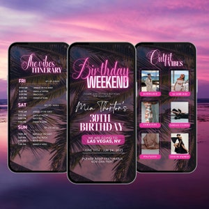 Birthday Weekend Itinerary, Weekend Trip Itinerary, Travel Planner ...