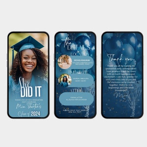 Graduation Party Invitation, Grad Announcement, High School, College ...