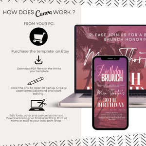 Brunch Invite Animated Invitation Birthday Brunch - Etsy