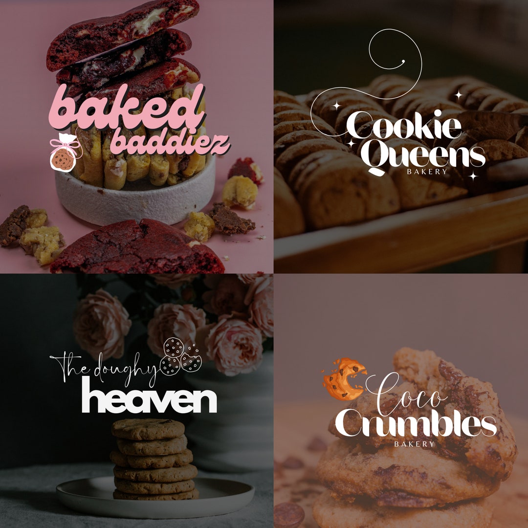 Cookie Business Logo, Custom Logo, Bakery Business Logo, Cookie Logo ...