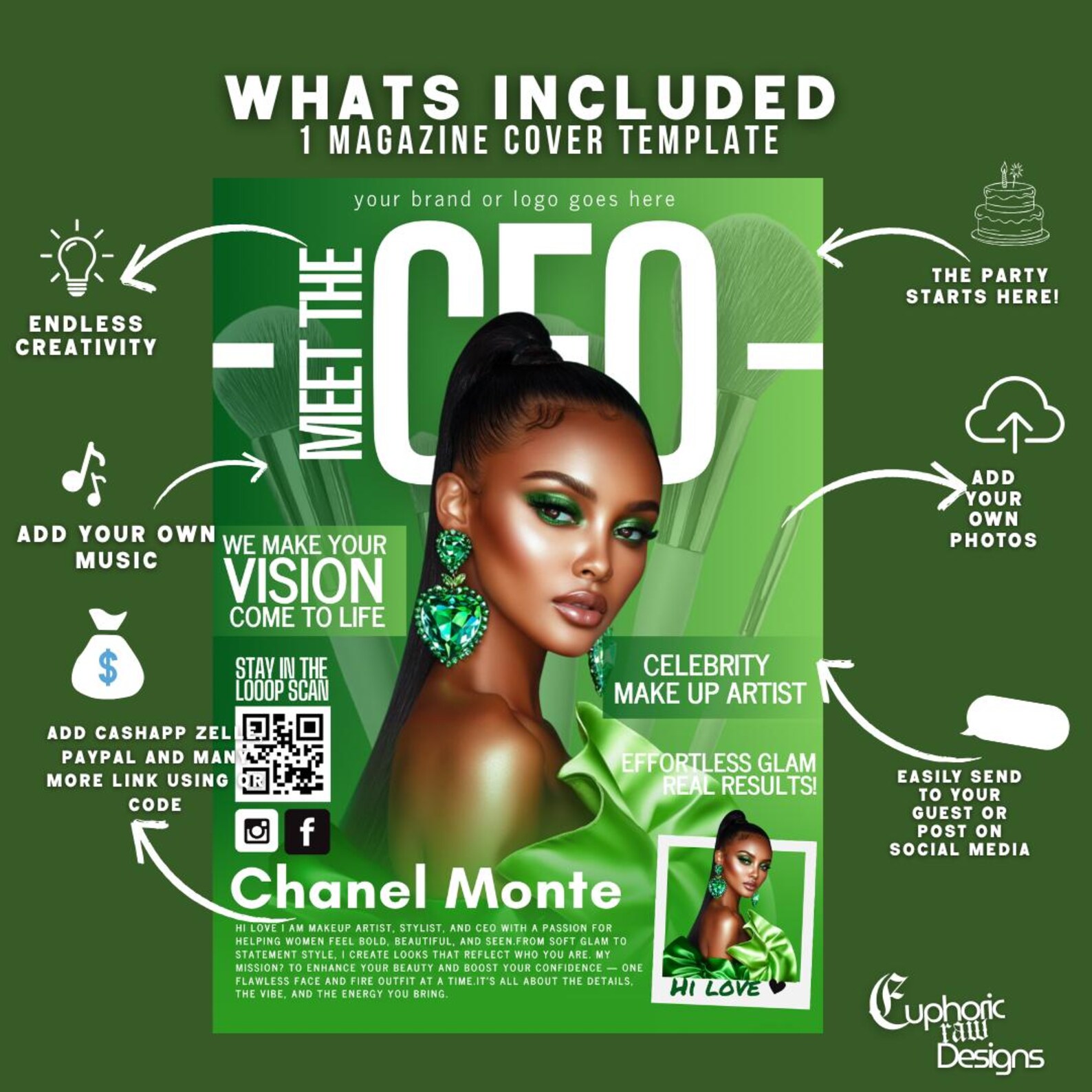 Meet the CEO Flyer Template, DIY Small Business Owner Canva Post ...