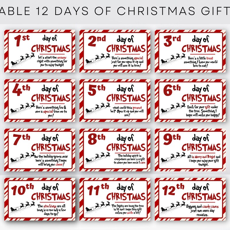 12 Days of Christmas - Etsy