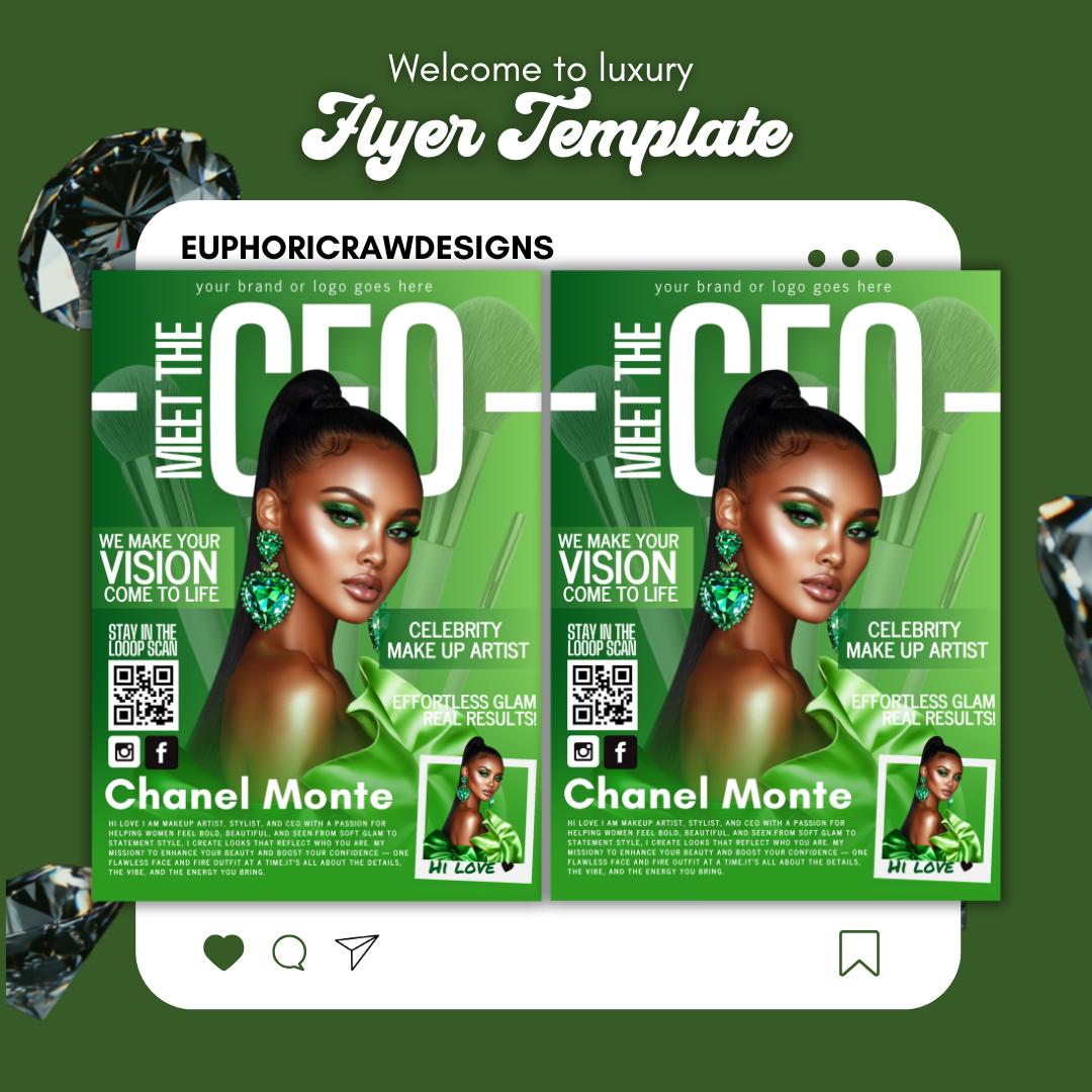 Meet the CEO Flyer Template, DIY Small Business Owner Canva Post ...