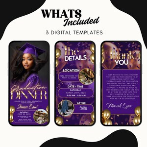Class of 2025 Graduation Dinner College Send-off Invitation Elegant ...