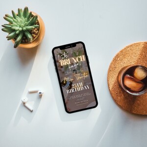 Brunch Flyer Invite, Digital Birthday Brunch Invitation, Brunch ...