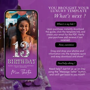 13th Birthday Invitation, Animated 13th Party Invite, 13th Invite ...