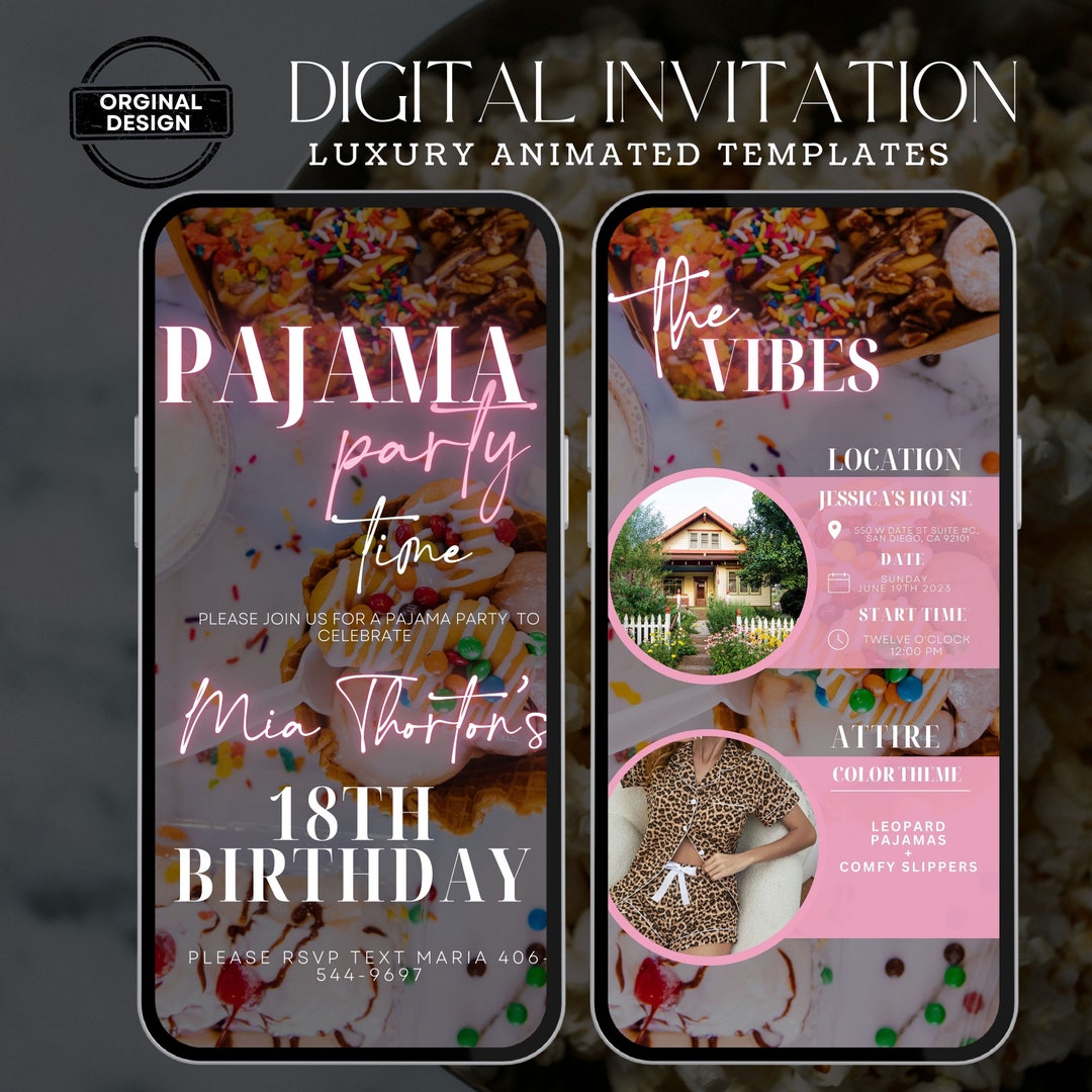 Adult Pajama Party Invitation, Adult Slumber Party, Girl's Night in ...