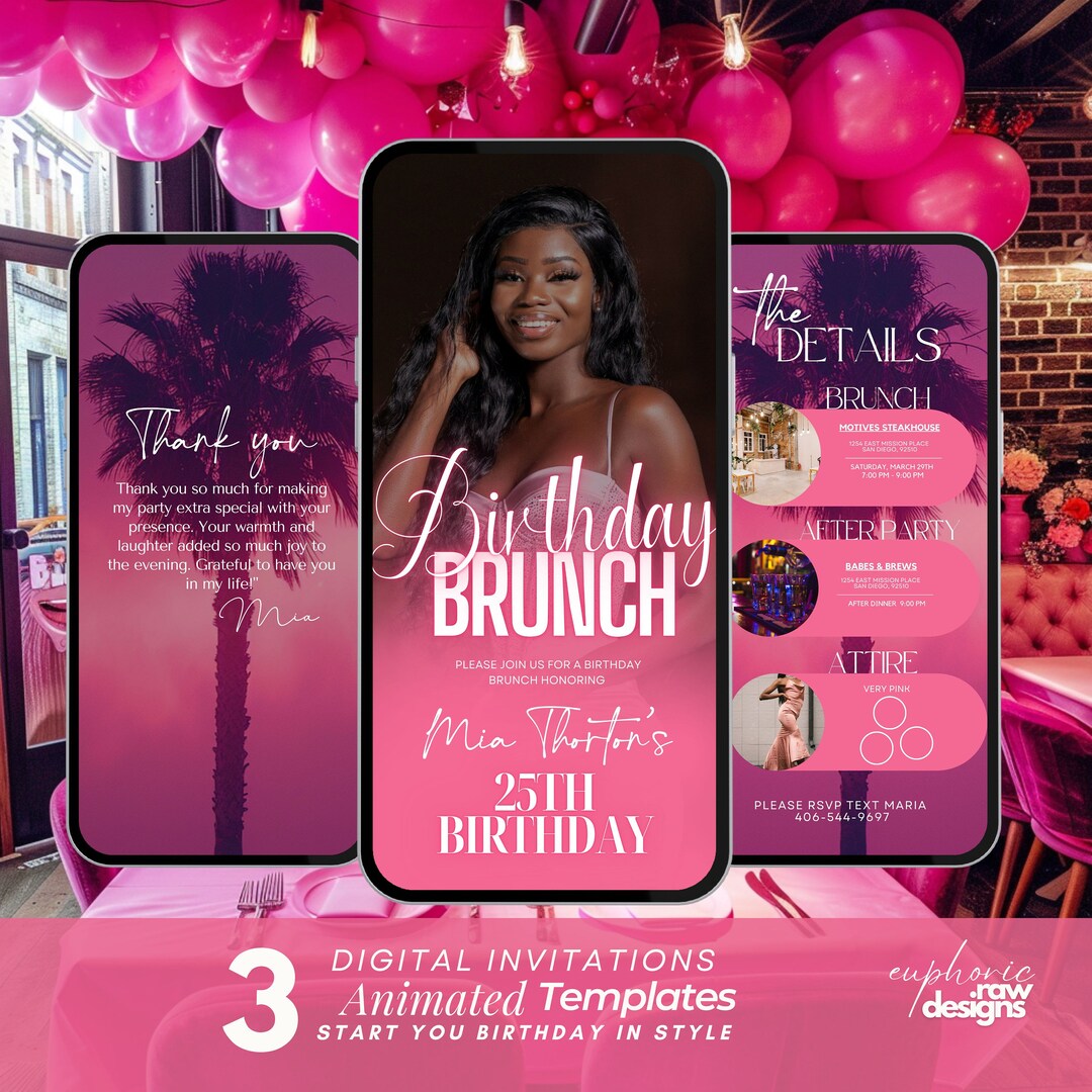 Editable Brunch Invitation, Digital Brunch Invite, Brunch Flyer, Dinner ...