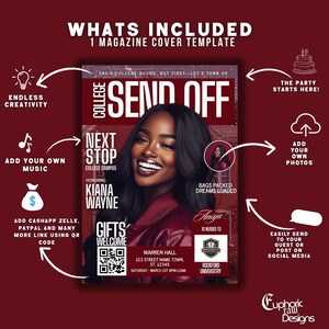 Editable College Send off Evite, Farewell Party Invite, DIY Trunk Party ...