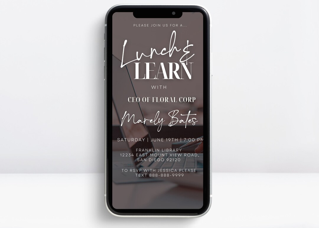 Digital Employee Luncheon Invitation Lunch Invitation Lunch - Etsy