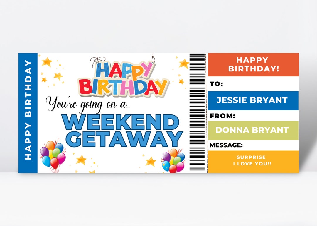 Editable Shopping Spree Voucher, Shopping Ticket, Surprise Shopping ...