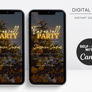 Farewell Party Invitation, Digital Farewell Invite, Going Away Party ...