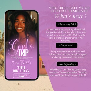 Birthday Weekend Itinerary Template, Weekend Trip Itinerary, Girls Trip ...