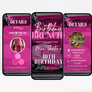 Brunch Flyer Invite, Digital Birthday Brunch Invitation, Brunch ...
