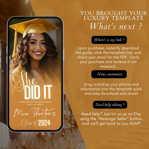 Graduation Party Invitation, Grad Announcement, High School, College ...