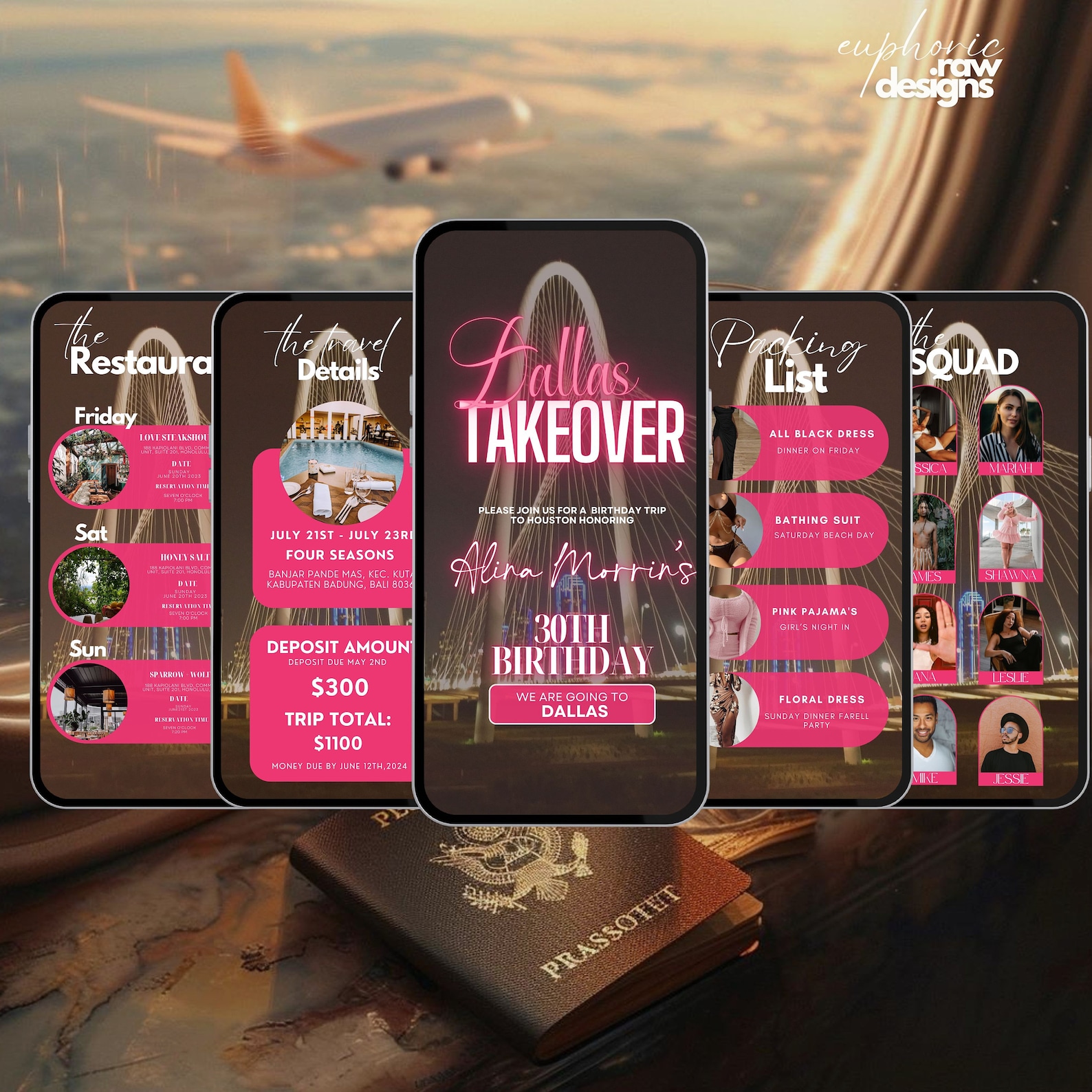 Dallas Girl’s Trip, Birthday Weekend, Texas Itinerary Travel Planner ...