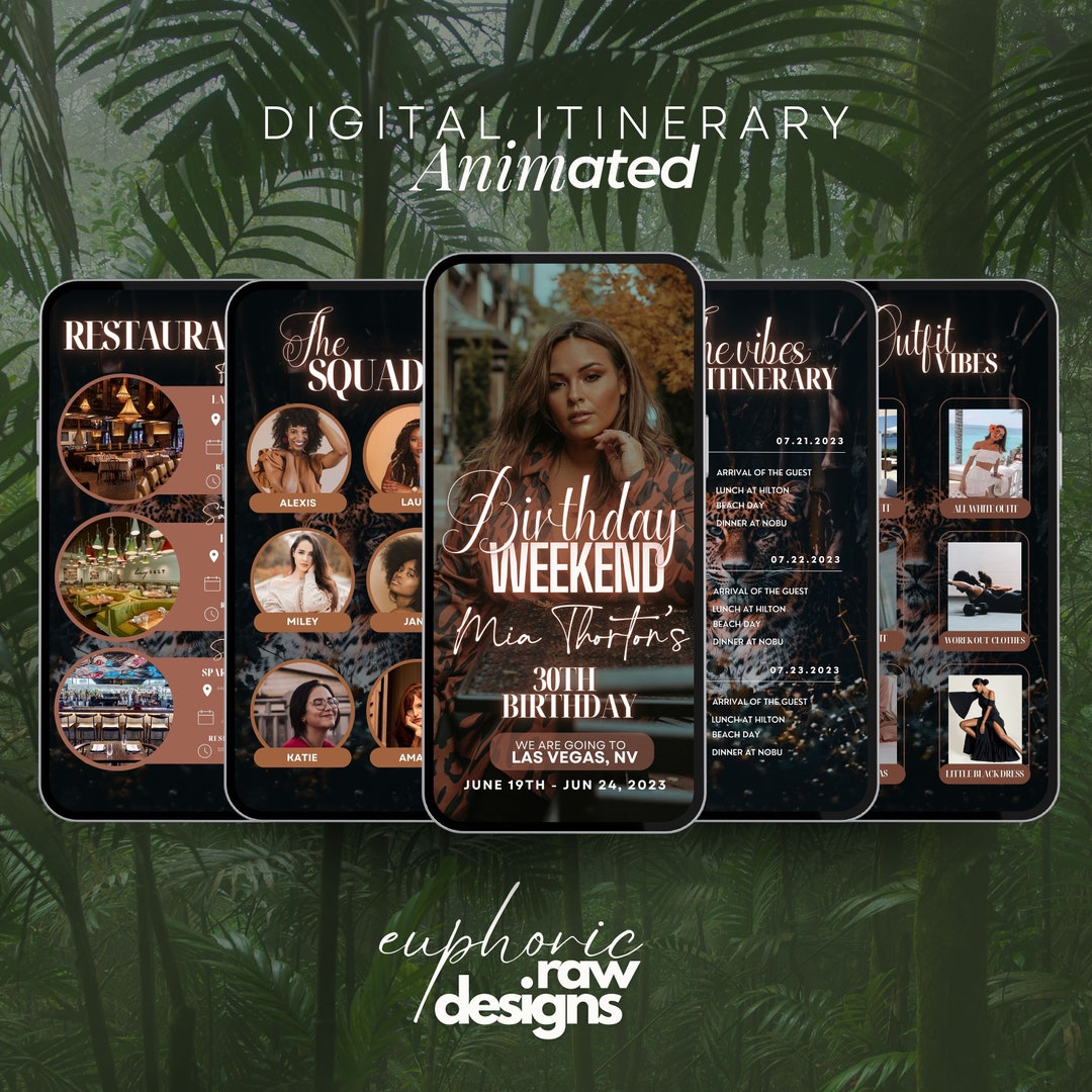 Birthday Weekend Itinerary, Weekend Trip Itinerary, Trip Planner, Video ...