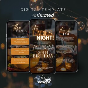 Ladies Night Out, Birthday Party Invitation, Girls Night Out Invitation ...