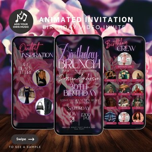 Brunch Flyer Invite, Digital Birthday Brunch Invitation, Brunch ...