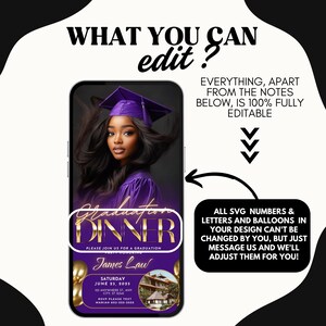 Class of 2025 Graduation Dinner College Send-off Invitation Elegant ...