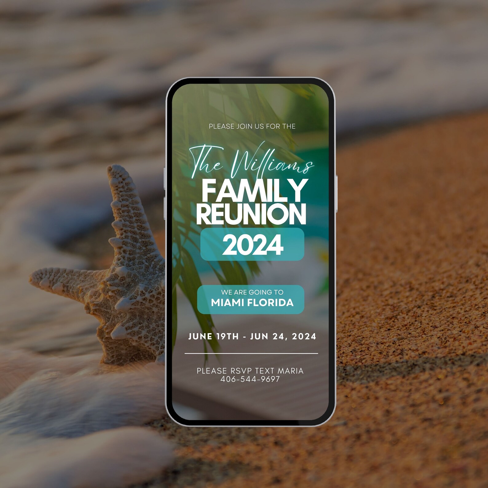 Digital Family Reunion Itinerary, Family Trip Travel Planner, Editable ...