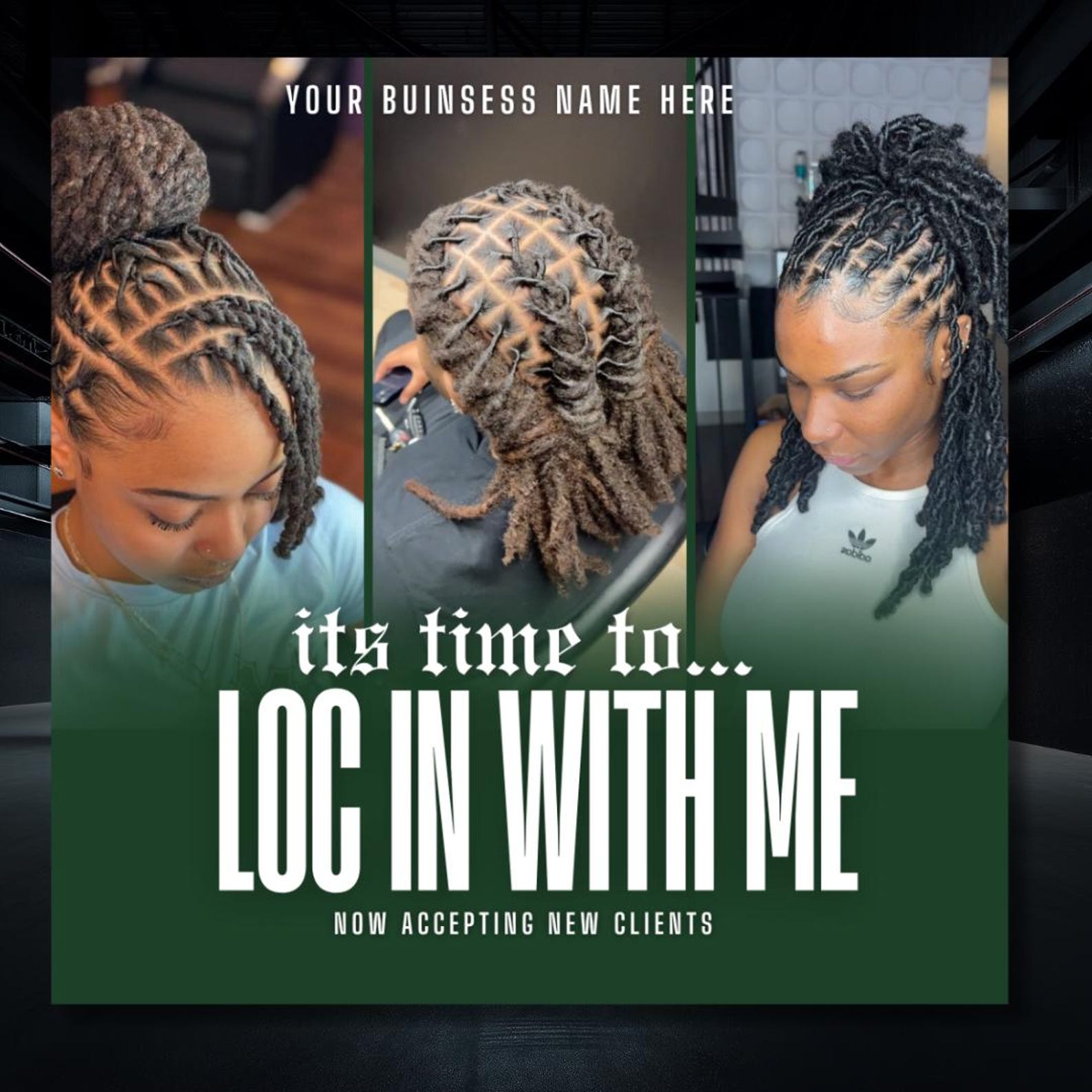Editable DIY Loc Flyer Template, Instant Download, Customizable Hair ...