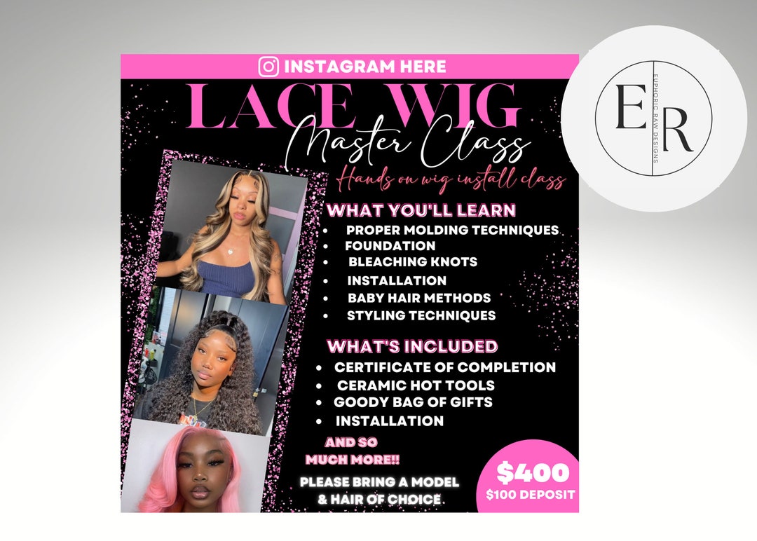 Pricing Flyer Instagram, Wig Class Frontal, Lace Wig Class,hair Price ...