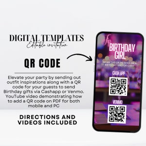 Birthday Dinner Invitation, Digital Birthday Dinner, Digital Birthday ...