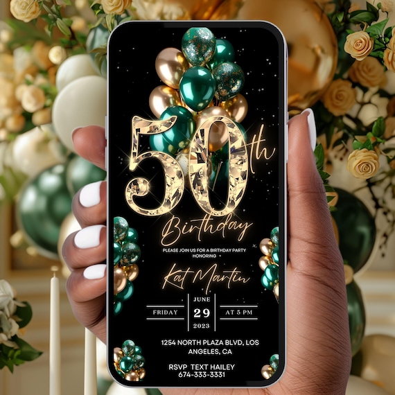 50th Birthday Party Invitation Templates Free