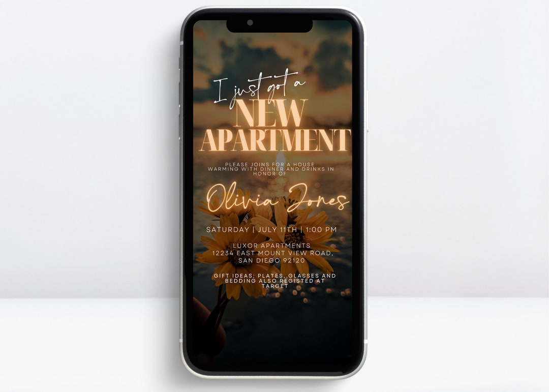 Apartment Warming Invitation, Welcome Home Invite , New House Invite ...