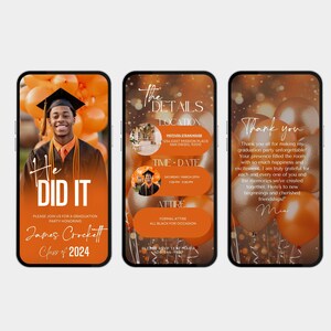 Class of 2024 Graduation Invites, Grad Announcement, High School ...