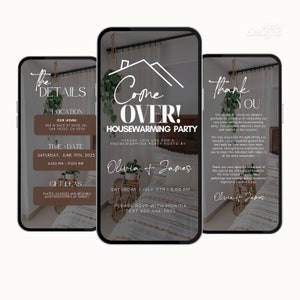 Housewarming Invite, Digital House Warming Invitation, New Home ...