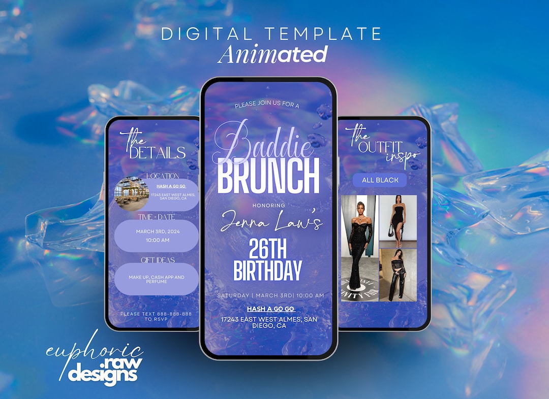 Brunch Flyer Invite, Digital Birthday Brunch Invitation, Brunch ...