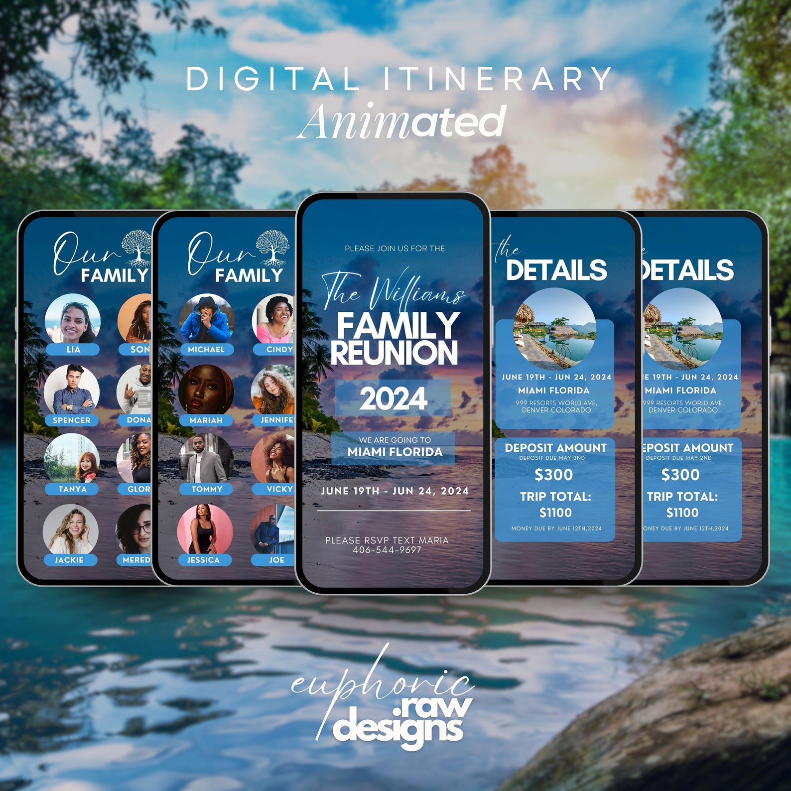Digital Family Reunion Itinerary, Family Tree, High School Class ...