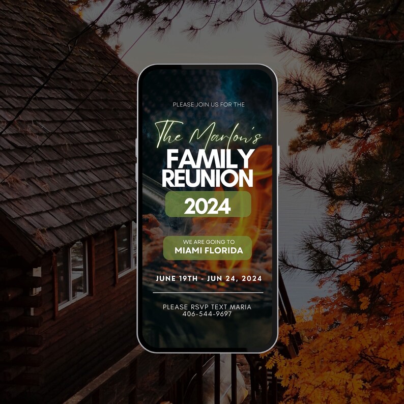Digital Family Reunion Itinerary, Family Tree Template, High School ...