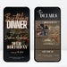 Animated Birthday Dinner Invitation: Editable Canva Video (digital) - Etsy