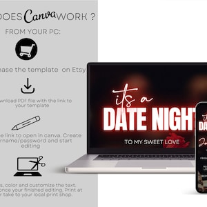 Date Night Invitation Night Out, Couple Date, Dinner Date Invite ...