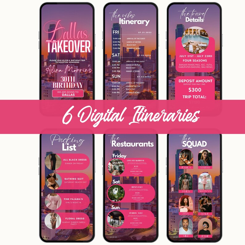 Dallas Girl’s Trip, Birthday Weekend, Texas Itinerary Travel Planner ...