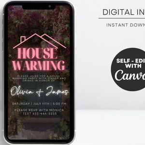 Digital House Warming Invitation, New Home Invite, Housewarming Invite ...