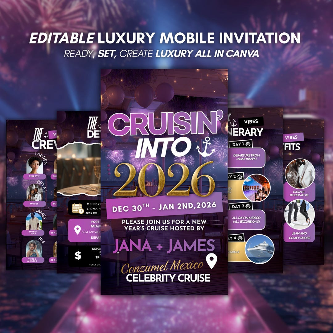 Cruisin Into 2026’ Itinerary, Gold New Year’s Eve Cruise Schedule ...