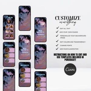 Girls Trip Itinerary, Itinerary Template, Travel Itineray, Birthday ...
