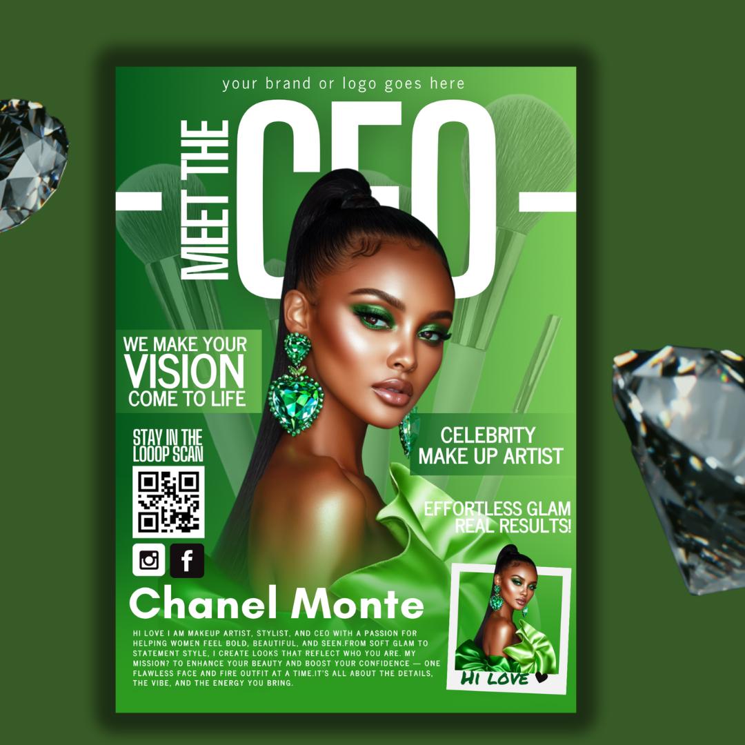 Meet the CEO Flyer Template, DIY Small Business Owner Canva Post ...