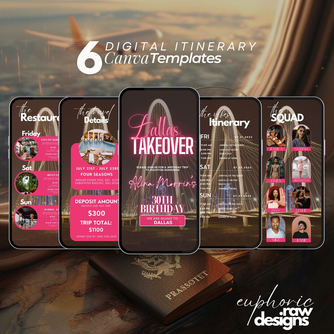 Dallas Girl’s Trip, Birthday Weekend, Texas Itinerary Travel Planner ...