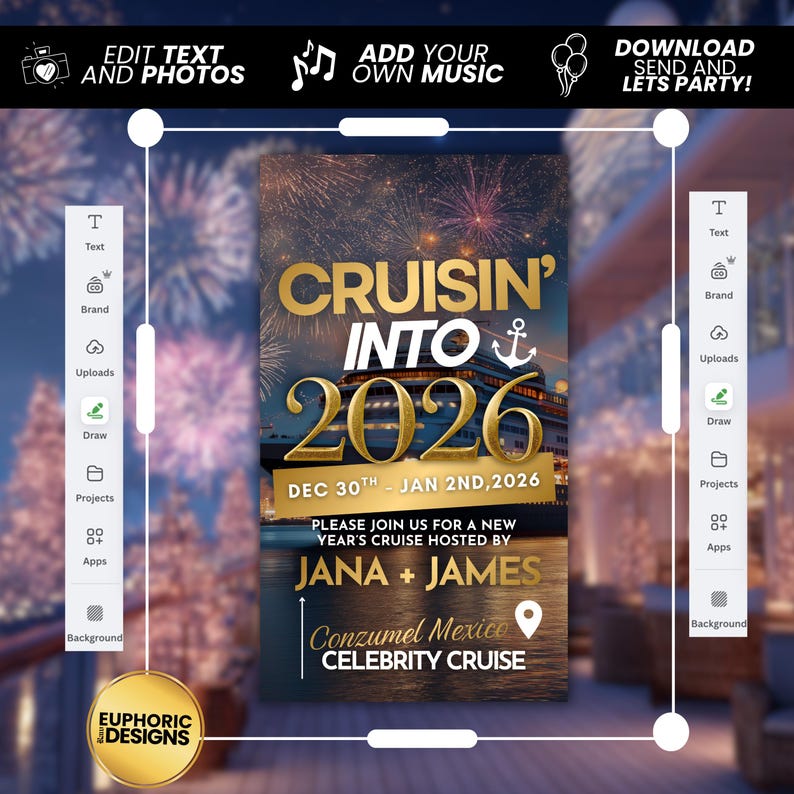 Cruisin Into 2026’ Itinerary, Gold New Year’s Eve Cruise Schedule ...