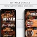Digital Birthday Dinner Invitation: Editable Text Evite (canva Template ...