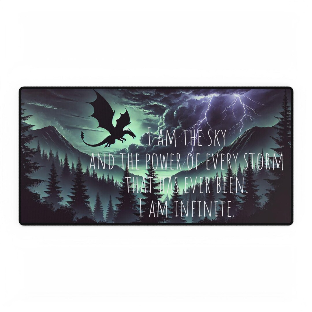 I Am Infinite, Fourth Wing Series Inspired Desk Mat, Perfect for Book ...
